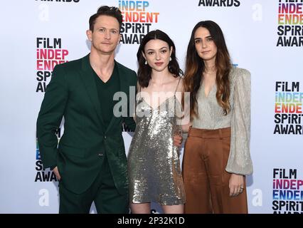 Jonathan Tucker, Lily McInerny, Jamie Dack , at 2023 Film Independent Spirit Awards at Santa ...