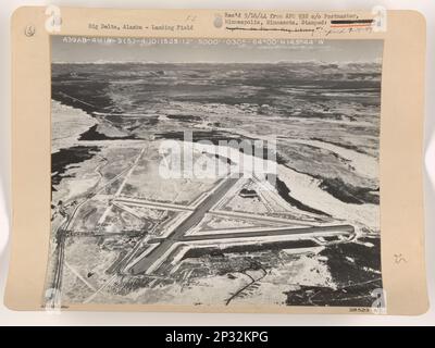 Landing Fields - Alaska - Big Delta, Aerial Photograph Stock Photo - Alamy