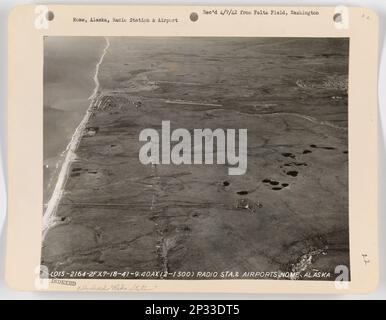 Landing Fields - Alaska - Nome, Aerial Photograph Stock Photo - Alamy