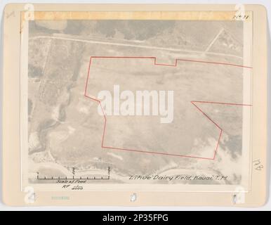 Landing Fields - Hawaii - Kavai Island, Aerial Photograph Stock Photo ...