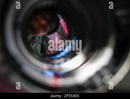 Tech. Sgt. Steven Lew, an aerospace propulsion technician assigned to ...