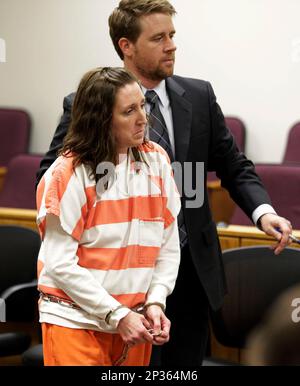 Megan Huntsman arrives in court Monday, April 20, 2015, in Provo, Utah ...