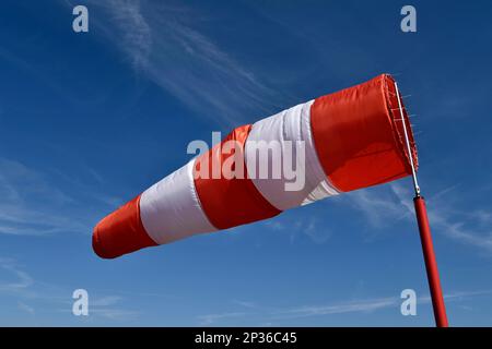 Wind vane during storm, wind direction indicator during strong wind ...