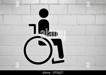 pictogram wheelchair user Stock Photo - Alamy