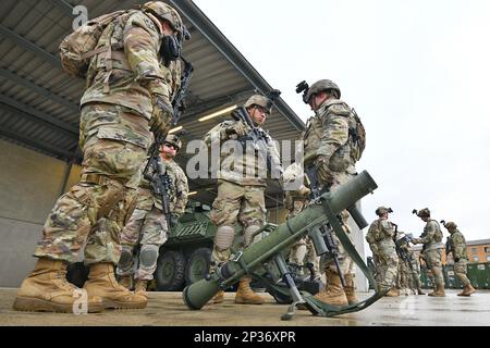 U.S. Army Cpt. Scott Murray, center, the Commander of Palehorse Troop ...
