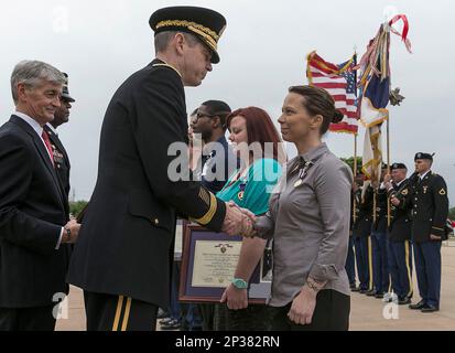 Kimberly Munley at Purple Heart and Defense of Freedom medal ceremony ...