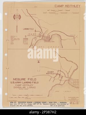Landing Fields - Philippines - Dansalan, Aerial Photograph Stock Photo ...