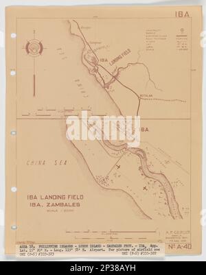 Landing Fields - Philippines - Iba, Zambales, Aerial Photograph Stock ...