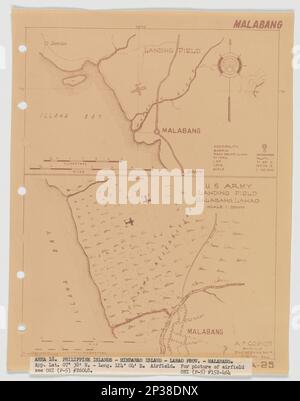 Landing Fields - Philippines - Malabang, Aerial Photograph Stock Photo ...