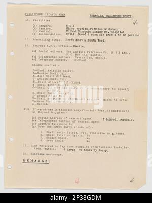 Landing Fields - Philippines - Paracale, Aerial Photograph Stock Photo ...