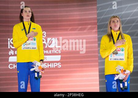 Kateryna TABASHNYK and Yaroslava MAHUCHIKH of Ukraine High Jump Women ...
