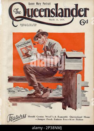 Front cover of the Queenslander magazine, featuring aspects of ...