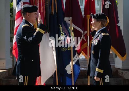 U.S. Gen. Charles Flynn, left, Commanding General USARPAC, shakes hands ...