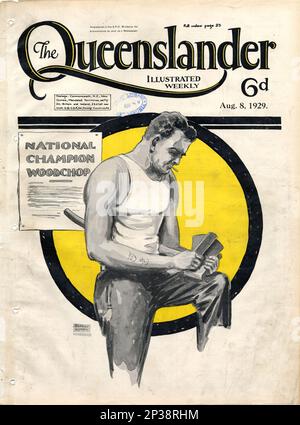 Front cover of the Queenslander magazine, featuring aspects of ...
