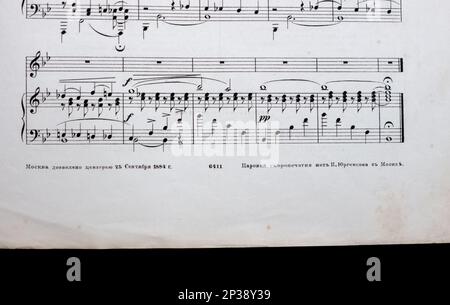 Vintage sheet music Pyotr Ilyich Tchaikovsky "Romances and songs for ...