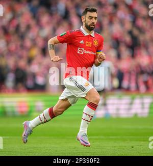 Manchester United's Bruno Fernandes at the final whistle after the ...