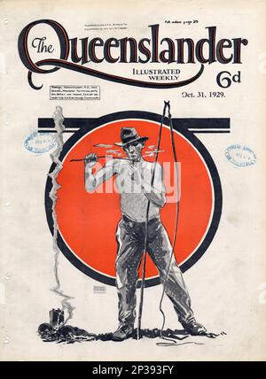 Front cover of the Queenslander magazine, featuring aspects of ...
