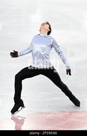 Arlet LEVANDI (EST), during Junior Men Free Skating, at the ISU World ...