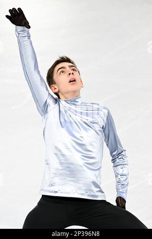 Arlet LEVANDI (EST), during Junior Men Free Skating, at the ISU World ...