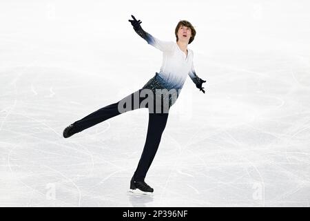 Daniel MARTYNOV (USA), during Junior Men Free Skating, at the ISU World ...