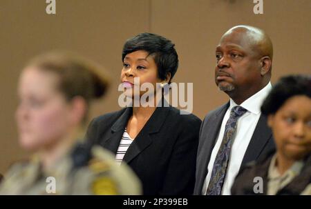 Former Deerwood Academy Assistant Principal Tabeeka Jordan, left, and ...