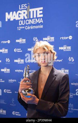 Eden Dambrine, best young hope actor pose with hisr award during the ...