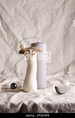 boho and kinfolk design. composition from different items.candle ...