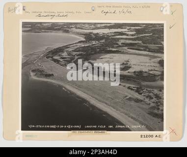 Landing Fields - Philippines - Iba, Aerial Photograph Stock Photo - Alamy