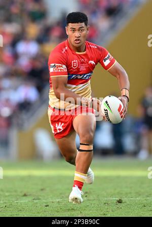 Isaiya Katoa of the Dolphins during the NRL Pre-Season Challenge match ...
