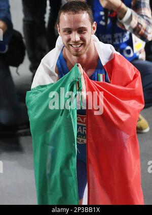 Samuele CECCARELLI of Italy 60m Men Heat during the European Athletics ...