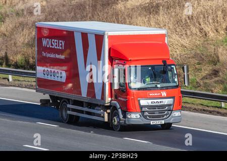 Wolseley plumbing heating specialist merchant business red articulated ...