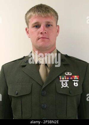 This undated photo provided by U.S. Marines Corps shows Maj. Tobin J ...