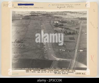 Landing Fields - Philippines - Panay Island, Aerial Photograph Stock ...