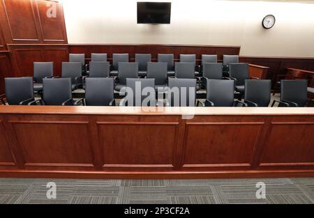 From the Defendant box in the Courtroom in Independence Hall in ...
