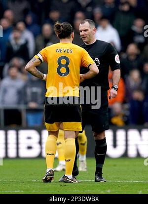 Tim Robinson, referee during the Premier League match at Gtech ...