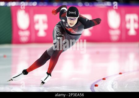 LAMARCHE Beatrice (CAN) during Speed Skating, Olympic Winter Games ...