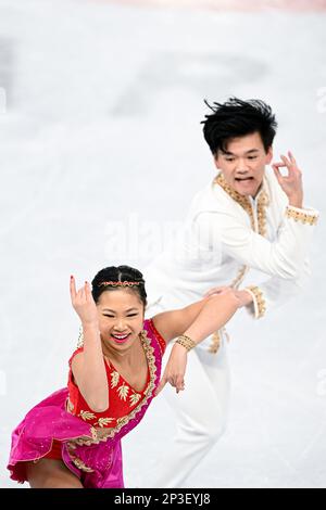 Hailey YU & Brendan GIANG (CAN), during Junior Ice Dance Free Dance, at ...