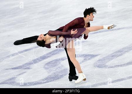 Helena CARHART & Volodymyr HOROVYI (USA), during Junior Ice Dance Free ...