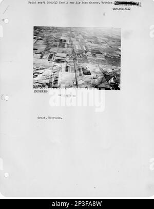 Nebraska - Benedict through Grant, Aerial Photograph Stock Photo - Alamy