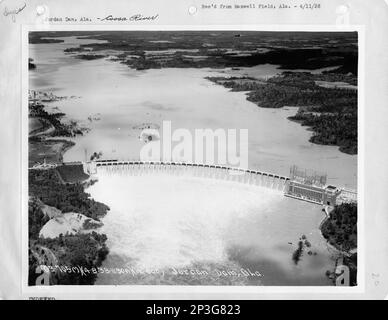 Aerial view of Jordan Dam, Alabama 1938 Stock Photo - Alamy
