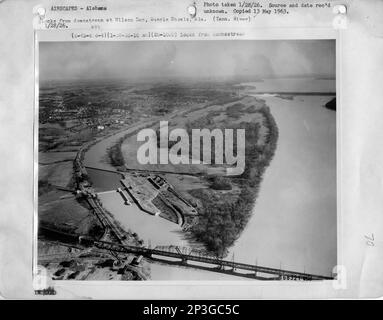 Alabama - Muscle Shoals, Aerial Photograph Stock Photo - Alamy
