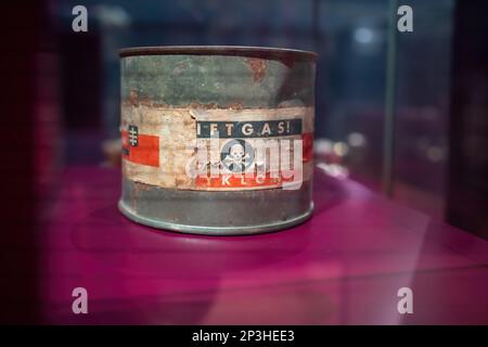 Can of Zyklon B Poison Gas used in German Concentration Camps at ...