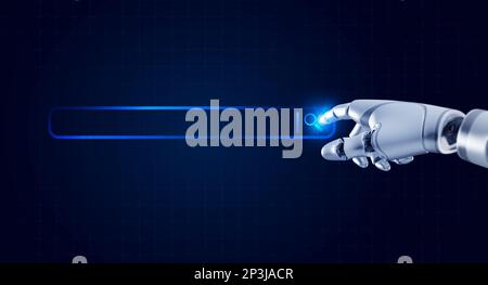 sensual - search engine, search bar with blue background Stock Photo ...