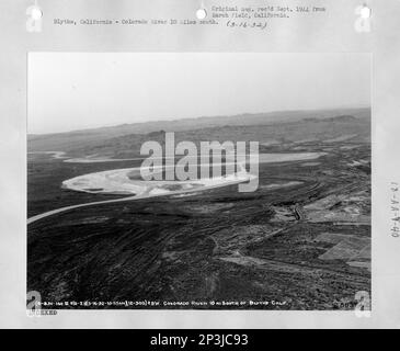 California - Blythe, Aerial Photograph Stock Photo - Alamy