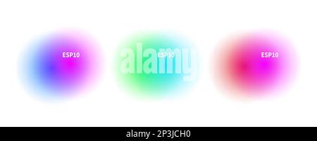 Blurred color spots. Blurry futuristic frame, border Stock Vector Image ...