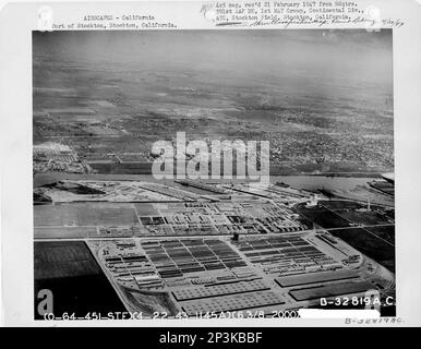 California - Port of Stockton, Aerial Photograph Stock Photo - Alamy