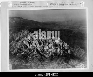 California - Trinity Mountains, Aerial Photograph Stock Photo - Alamy