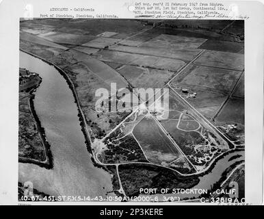 California - Port of Stockton, Aerial Photograph Stock Photo - Alamy