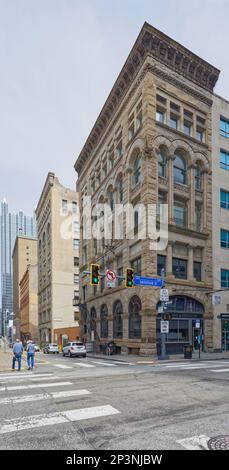 Pittsburgh Downtown: Marine Bank Building, a Richardsonian Romanesque ...
