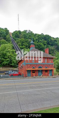 Pittsburgh South Shore: Monongahela Incline is a landmark funicular up ...